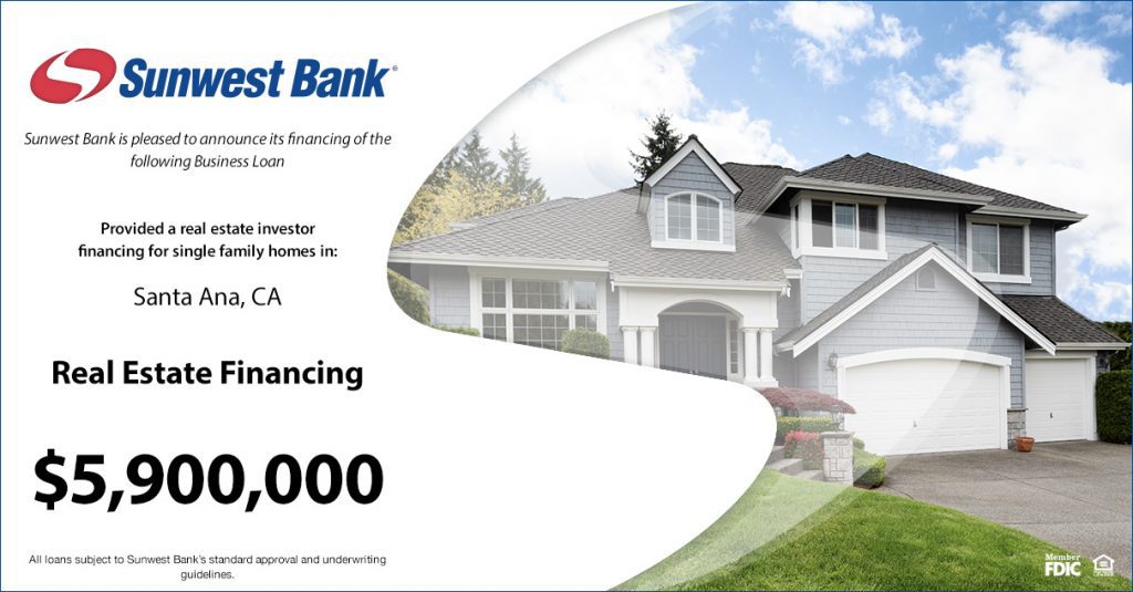 Featured Transactions - Sunwest Bank