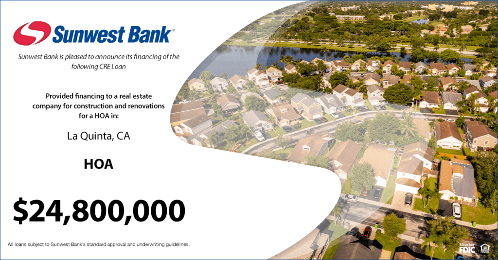 Featured Transactions - Sunwest Bank